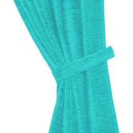 WIRTH Raffhalter &raquo;Thermo-Chenille 288g/m&sup2;&laquo; 2-er Set blau Polyacryl B/H/L: 60cm x 6cm