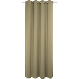 WIRTH Vorhang &raquo;Newbury&laquo; &Ouml;sen 1 Stk. tlg. braun Jacquard, Baumwolle, Polyester 145cm, &Ouml;sen, 130cm