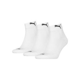 Puma Damen Puma Kurzsocken 3 Paar tlg. mit Frotteesole wei&szlig; 35-38