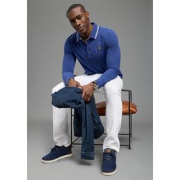 Delmao Herren DELMAO Langarm-Poloshirt &raquo;Neue Kollektion!&laquo; schmale Passform, Langarm, unifarben, aus Piqu&eacute;-Material XL (56/58)
