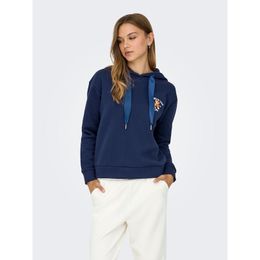 Only Damen Only Kapuzensweatshirt &raquo;ONLRICKY L/S HOOD BOX SWT&laquo; blau XS