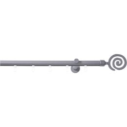 GOOD LIFE Innenlaufschiene &raquo;Espiral&laquo; &Oslash; 20 mm 1 l&auml;ufig-l&auml;ufig Fixma&szlig; grau Aluminium, Metall B/L: 120cm &Oslash; 20mm, 1 l&auml;ufig