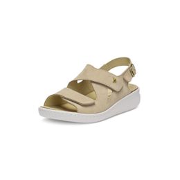 vitaform Nubukleder Sandalen in beige | Gr.: 36