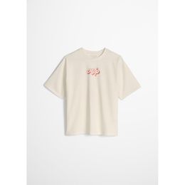 Marc O'Polo Marc O'polo M&auml;dchen Marc O'Polo T-Shirt kontrastfarbener R&uuml;ckenprint, relaxed fit, Rundhals beige 140