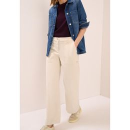 Cecil Damen Cordhose &raquo;Style Neele&laquo; Wide Leg, High Waist beige 34, L&auml;nge 30