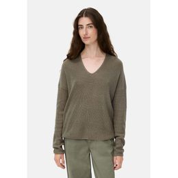 Camel Active Strickpullover mit V-Ausschnitt in Graugr&uuml;n | Gr.: XS