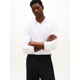 Tommy Hilfiger Herren Langarm-Poloshirt &raquo;L/S LIQUID COTTON REG POLO mit Jersey und Markenlabel&laquo; unifarben, casual, regular fit, Baumwolle, Polokragen 