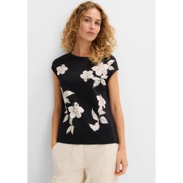 bonprix Damen bonprix T-Shirt gerade Passform, Kurzarm, mit modischem Frontprint 40/42 (M)
