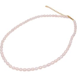 Firetti Damen Perlenkette &raquo;Schmuck Geschenk Messing Halsschmuck Halskette&laquo; Made in Germany - mit S&uuml;&szlig;wasserzuchtperle gold 41, Messing Perlen, B: 5mm