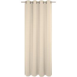 WIRTH Vorhang &raquo;Berwick&laquo; &Ouml;sen 1 Stk. tlg. gold Jacquard, Baumwolle, Polyester 145cm, &Ouml;sen, 132cm
