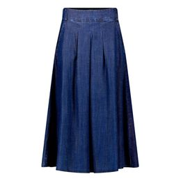 Cartoon A-Linien-Rock mit Taschen in Dark Blue Denim | Gr.: 36