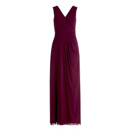 Vera Mont Abendkleid mit V-Ausschnitt in Strong Aubergine | Gr.: 48