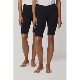 Ysabel Mora Damen YSABEL MORA Leggings Single-Jersey-Qulit&auml;t, Doppelpack, elastisch schwarz XL, N-Gr