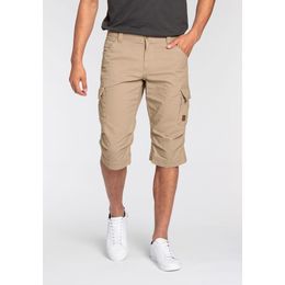 Bruno Banani Herren Bermudas schmale Passform, gerade Beinform, mit Cargotaschen beige 33, L&auml;nge 32