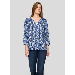 Rabe Damen Klassische Bluse mit All-Over Print 50