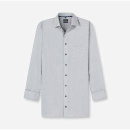 OLYMP Herren OLYMP Langarmhemd &raquo;Luxor modern fit&laquo; Businesshemd, modern fit, New-Kentkragen grau 46, N-Gr
