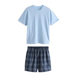 next Pyjama Herren Gr&ouml;&szlig;e XL hellblau / dunkelblau