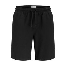 Jack & Jones PlusSize Jack & Jones Plussize Herren Jack & Jones PlusSize Jogginghose &raquo;JPSTJAIDEN WAFFLE RESORT SHORTS PLS&laquo; mit elastischem Bund schwarz 46 (6XL), N-Gr