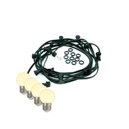 SPICELITE Garten Party Lichterkette Illu 5 warmwei&szlig;e LED Kugellampen 5m schwarz | Gr.: onesize