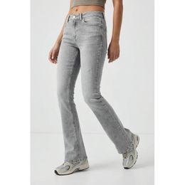 Only Damen Only Bootcut-Jeans &raquo;ONLBLUSH MID WAIST FLARED DNM REA1099&laquo; mit dezentem Used-Look XL (42), L&auml;nge 32