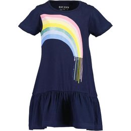 Blue Seven M&auml;dchen Jerseykleid 1 tlg. tlg. mit gro&szlig;em Frontmotiv mit Pailletten 104, N-Gr