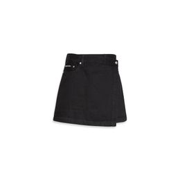 Calvin Klein Jeans Damen Jeansrock &raquo;DENIM MINI WRAP SKIRT&laquo; Figurbetont schwarz 32