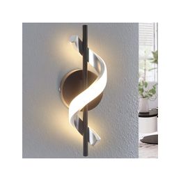ZMH Wandleuchte LED in chrom 7W moderne in spiralf&ouml;rmigem Design warmwei&szlig; | Gr.: onesize