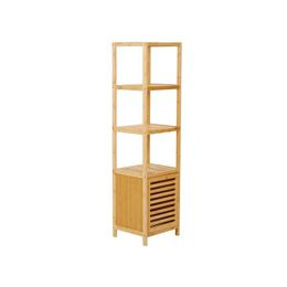axentia Badezimmerschrank, Bambus, ca. 36,5 x 140 x 33 | Gr.: onesize