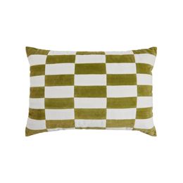 Butlers Kissen CHECKER VELVET in Gr&uuml;n | Gr.: onesize