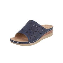 Ital-Design Sandale & Sandalette in Dunkelblau | Gr.: 40
