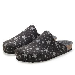 Vivance Dreams By Lascana Damen Vivance Dreams by Lascana Pantolette &raquo;Pantolette, Clog, Pantoffel, Hausschuh,&laquo; aus Filz mit w&auml;rmenden Korkfu&szlig;bett & 