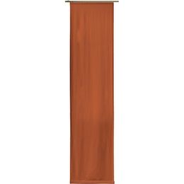 WIRTH Schiebegardine &raquo;Newbury&laquo; Klettband 1 Stk. tlg. Ohne Befestigungszubeh&ouml;r, Breite: 57 cm orange Jacquard, Baumwolle, Polyester 145cm, Klettband, 57cm
