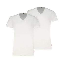 Levi's Levi's Herren T-Shirt &raquo;LEVIS MEN V-NECK&laquo; mit V-Ausschnitt und kurzen &Auml;rmeln wei&szlig; S