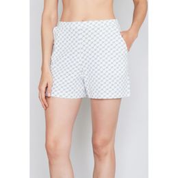 JOOP! Damen JOOP! Schlafshorts &raquo;Cosy&laquo; mit Cornflower-Allovermuster, elastischer Bund wei&szlig; 38, N-Gr