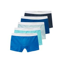 AUTHENTIC LE JOGGER Kinder AUTHENTIC LE JOGGER Boxer Packung, 5 Stk. unifarben, mit kontrastfarbigem Bund, Baumwollmischung bunt 182, 5 Stk.
