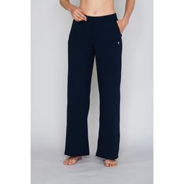 JOOP! Damen JOOP! Homewearhose &raquo;Cosy&laquo; mit elegantem High-Waist-Design blau 34, N-Gr