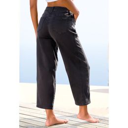 Buffalo Damen Ankle-Jeans &raquo;in modischem Barrel-Stil&laquo; in angesagter Barrel-Form, lockeres Bein, bequem 46, N-Gr