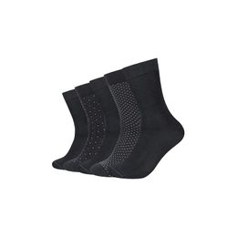 Camano Herren Socken 5 Paar schwarz 39-42