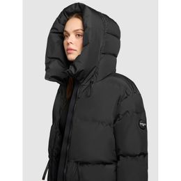 Khujo Damen Khujo Steppjacke &raquo;ELLIS2&laquo; mit Kapuze aus Polyester und Nylon, h&uuml;ftlange Passform, mit 2-Wege-Rei&szlig;verschluss M (38)