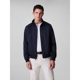 Calvin Klein Jeans Herren Bomberjacke &raquo;LS PADDED HARRINGTON JACKET&laquo; ohne Kapuze Mit Rundhalsausschnitt mit Stehkragen blau L