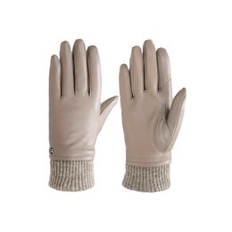 Pearlwood Damen Pearlwood Lederhandschuhe &raquo;ARMA&laquo; mit Wollanteil, weiches Innenfutter aus Fleece beige 7.5
