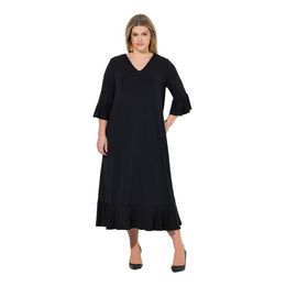 Ulla Popken Kleid in schwarz | Gr.: 62/64