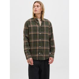 Jack & Jones Jack & Jones Herren Langarmhemd &raquo;JJECLASSIC FLANNEL CHECK SHIRT LS SN&laquo; gr&uuml;n S, N-Gr