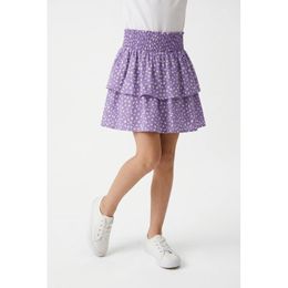 Tom Tailor M&auml;dchen Tom Tailor Volantrock mit Allover-Floralmuster lila 140
