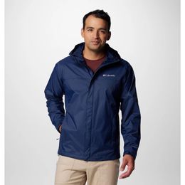 Columbia Herren Regenjacke &raquo;WATERTIGHT II JACKET&laquo; mit Kapuze mit Rei&szlig;verschlusstaschen, wasserabweisendes Obermaterial aus Nylon blau M