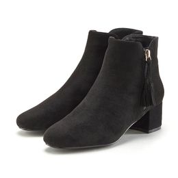 Lascana Damen Lascana Stiefelette Stiefel, Boots mit bequemem Blockabsatz VEGAN schwarz 40