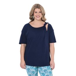 Ulla Popken Shirt in marine | Gr.: 58-60
