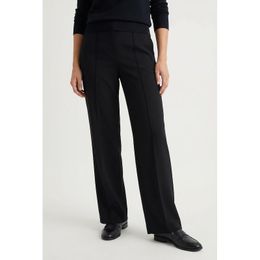 Cinque Damen Marlene-Hose &raquo;CISILASSO&laquo; elastischer Bund, hohe Leibh&ouml;he, weites Bein schwarz 40, N-Gr