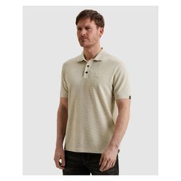 PME-Legend Pme Legend Herren PME LEGEND Poloshirt &raquo;Short Sleeve Polo Popcorn Jersey&laquo; aus Baumwolle beige L