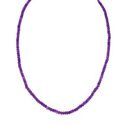 Firetti Damen Kette ohne Anh&auml;nger &raquo;Schmuck Geschenk Silber 925 Halsschmuck Halskette Amethyst&laquo; Made in Germany - mit Amethyst bunt 42, Silber 925 (